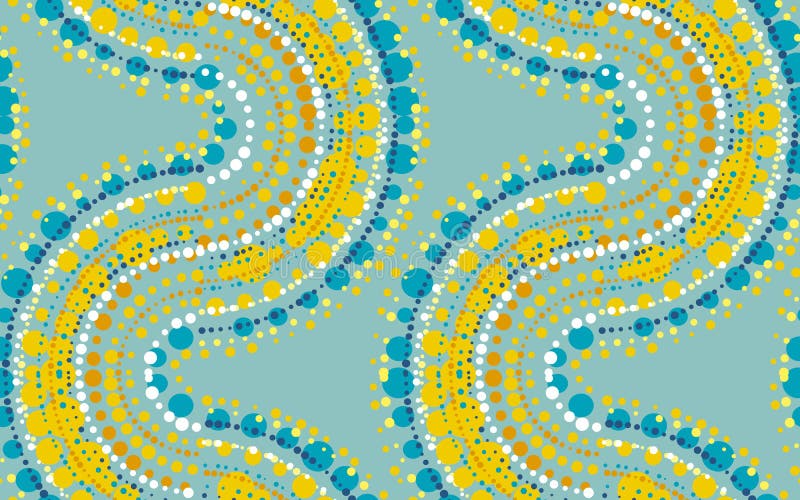 Concept Dot Seamless Pattern on Tribal Style. Stock Vector ...