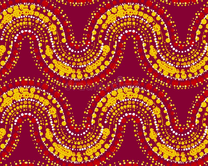Concept Dot Seamless Pattern on Tribal Style. Stock Vector ...