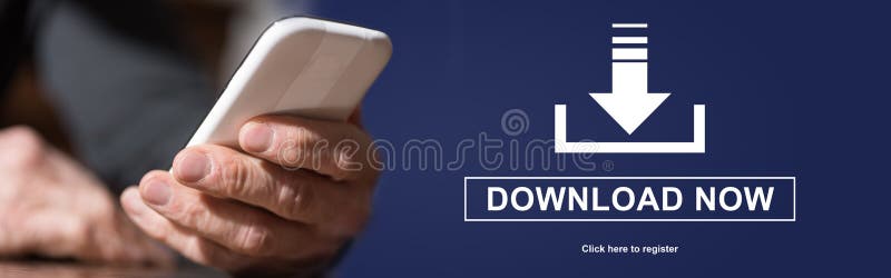 Concept of download stock image. Image of download, load - 134313477