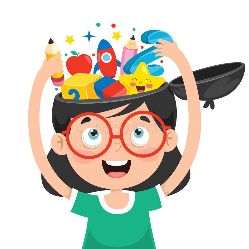 Concept Drawing for Creative Thinking Stock Vector - Illustration of ...