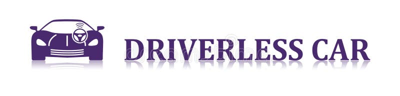 Concept of driverless car stock illustration. Illustration of self ...