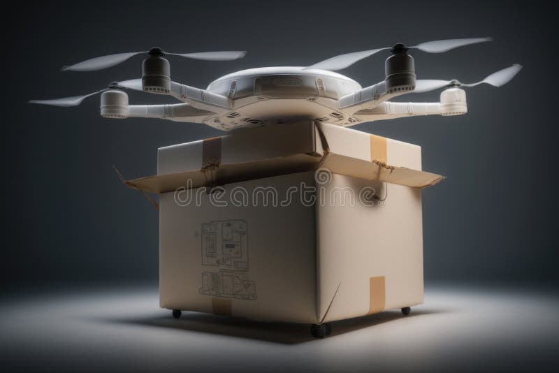 Concept Drone Artificial Intelligence,autonomous Robot in Warehouse ...