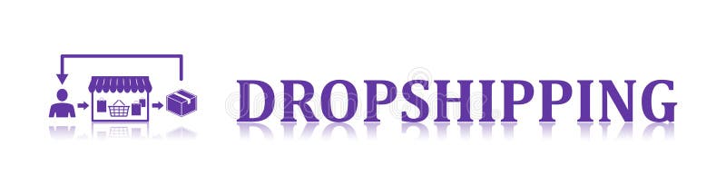 Concept of dropshipping stock illustration. Illustration of commerce ...