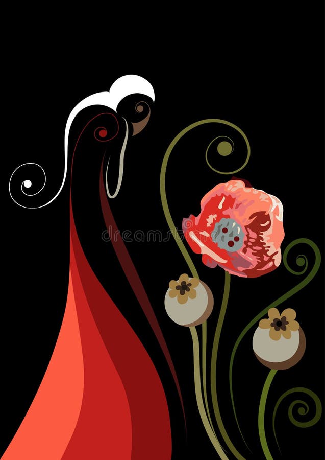 Graphic Illustration With Decorative Opiates 1 Stock Vector ...