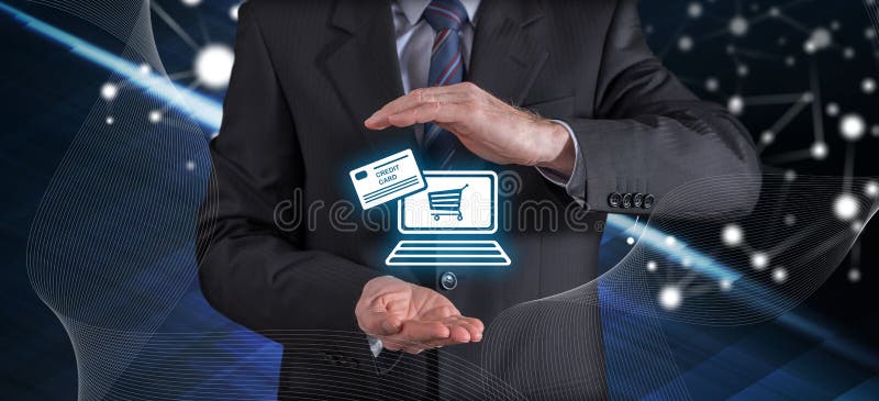 Concept of E-commerce Business Insurance Stock Image - Image of ...