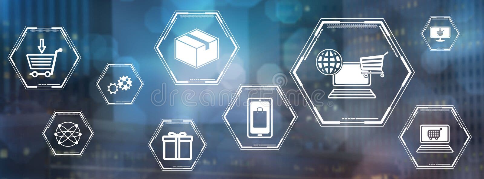 Concept of e-commerce stock image. Image of retail, computer - 222258523