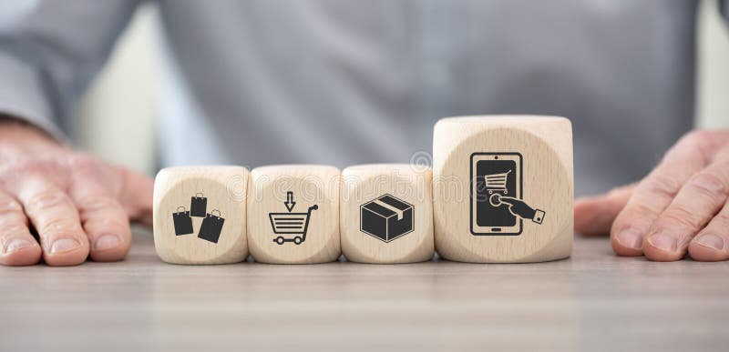 Concept of e-commerce stock photo. Image of business - 358445588