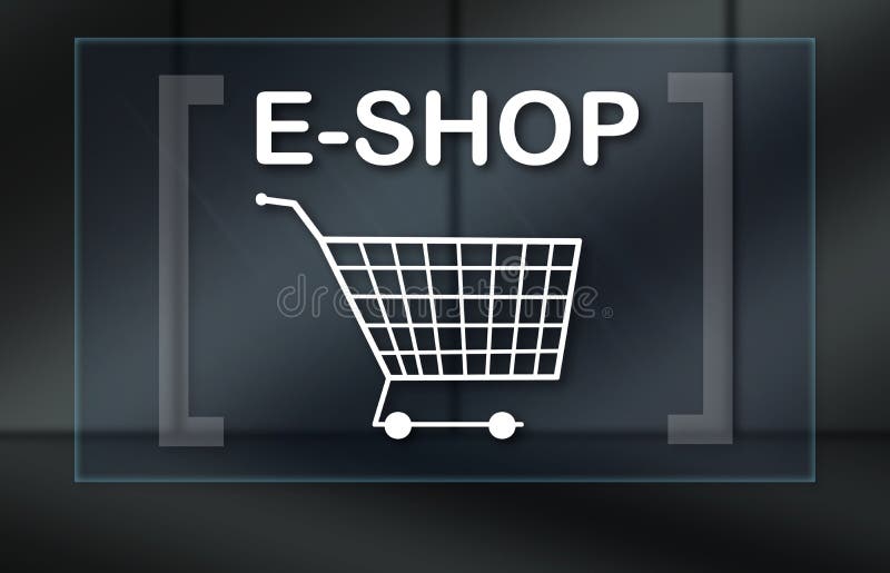 Concept of e-shop stock image. Image of retail, symbol - 114767515