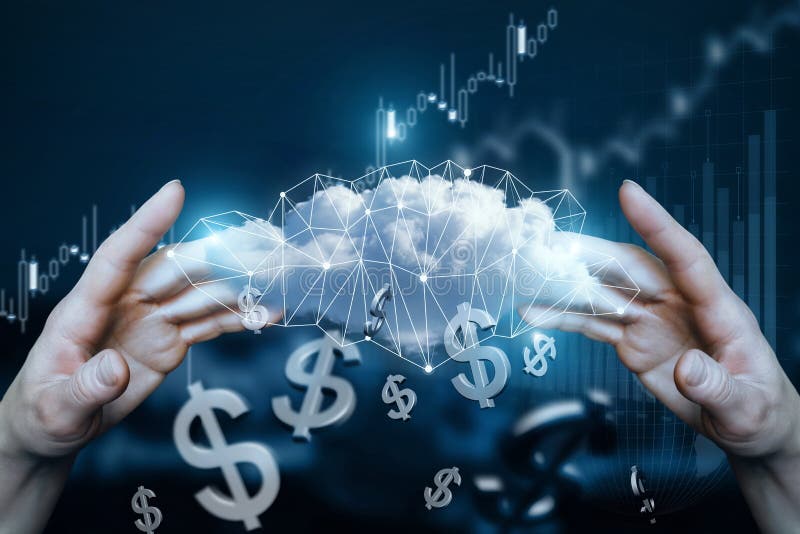 Concept of Earning Money with the Help of Data . Stock Photo - Image of ...