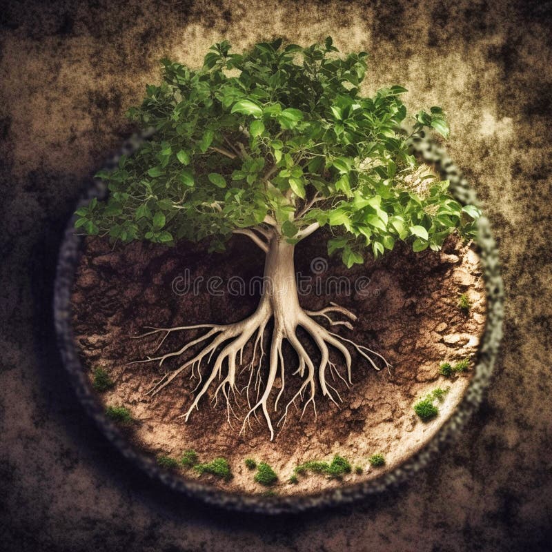 Concept of Earth Day Tree of Life, Generative AI Stock Illustration ...