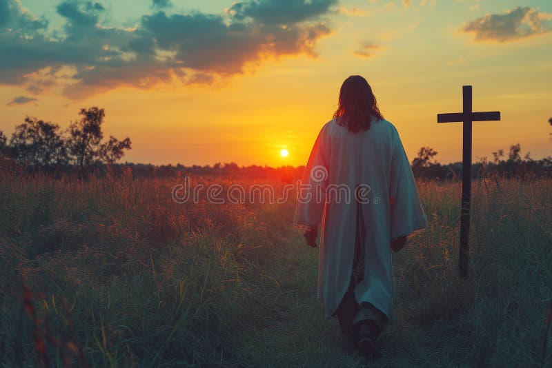 The Concept of Easter is the Dawn of Jesus Christ Stock Illustration ...