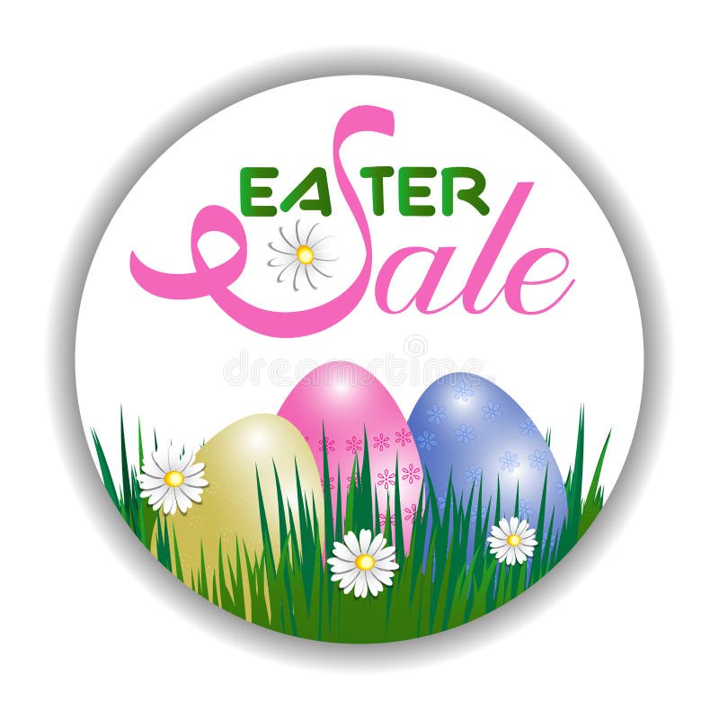 Concept Easter Sale. Vector Stock Vector - Illustration of christ ...