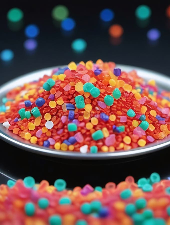 Ecofriendly, Biodegradable Plastic Granules in a Variety of Colors ...