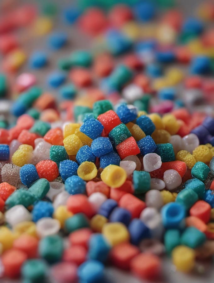 Ecofriendly, Biodegradable Plastic Granules in a Variety of Colors ...