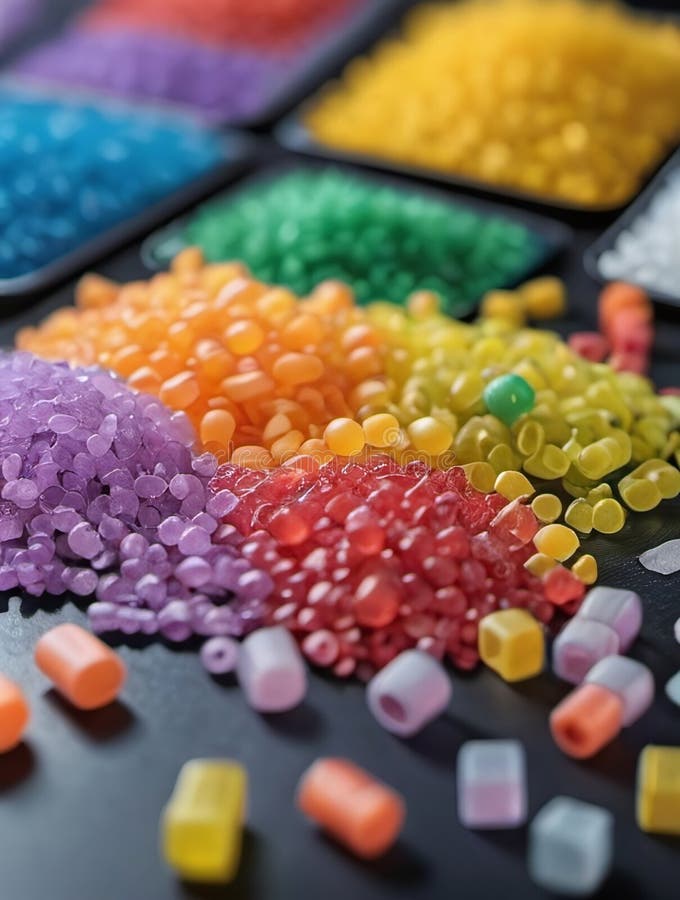 Ecofriendly, Biodegradable Plastic Granules in a Variety of Colors ...