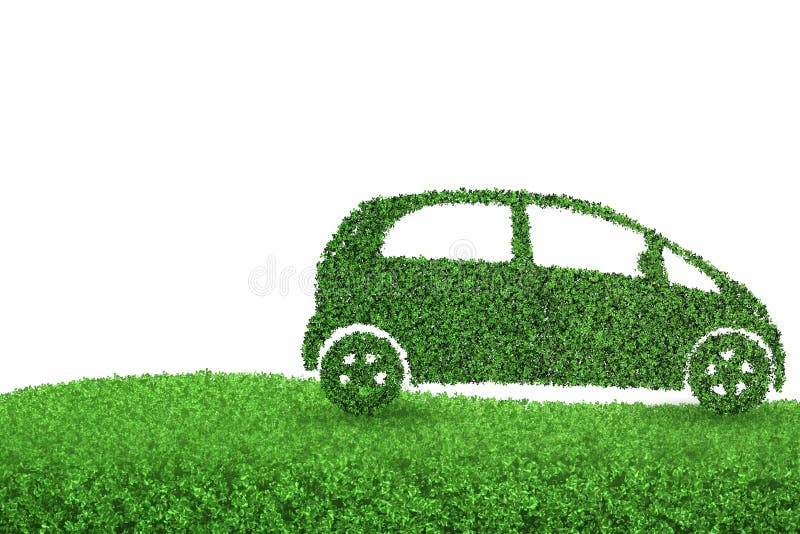 Concept of Ecological Electric Car Stock Photo - Image of recycled ...