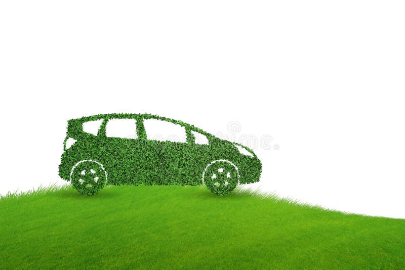 Concept of Ecological Electric Car Stock Illustration - Illustration of ...