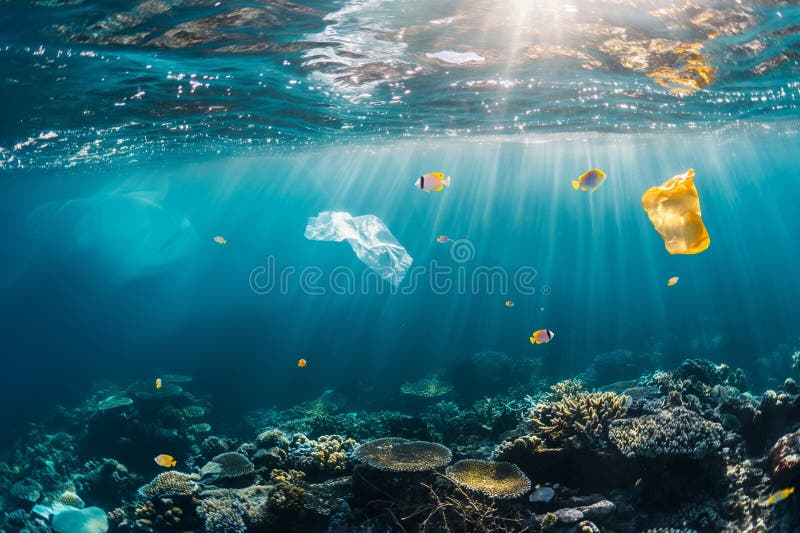 Concept of Ecological Planet with Clean Air and Clean Oceans Stock ...