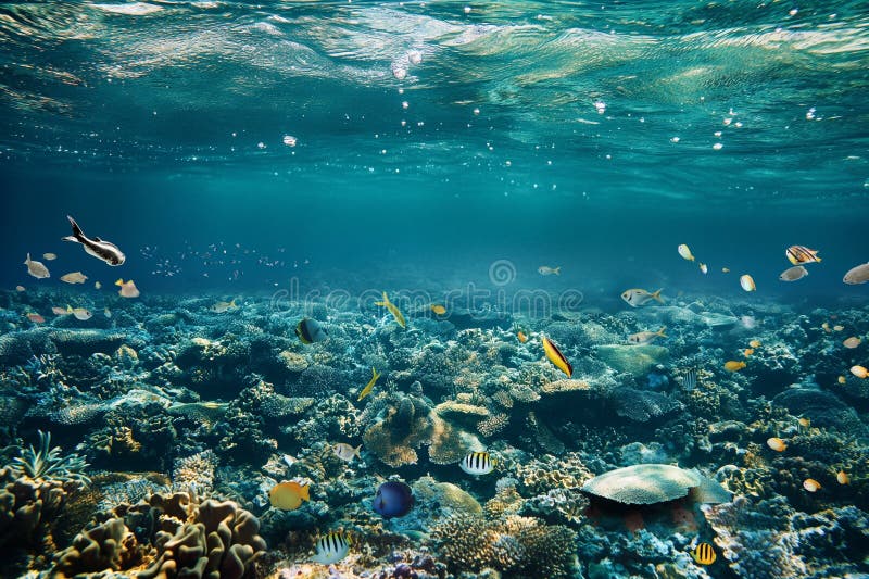 Concept of Ecological Planet with Clean Air and Clean Oceans Stock ...