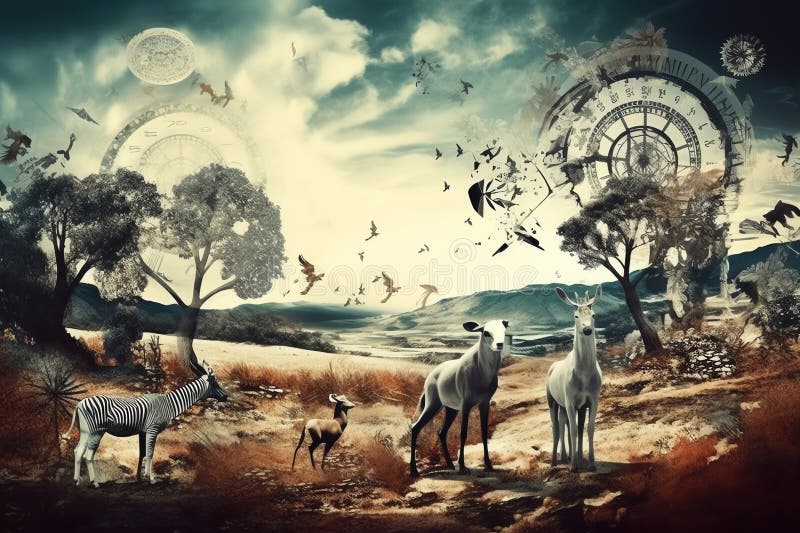Ecological Problems High Contrast Surreal Collage, Technology ...