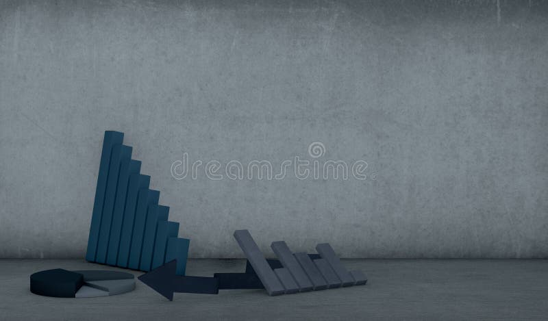 Concept of Economic Failure Stock Illustration - Illustration of ...