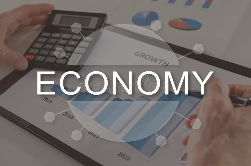 Concept of economy stock photo. Image of financial, word - 79909578