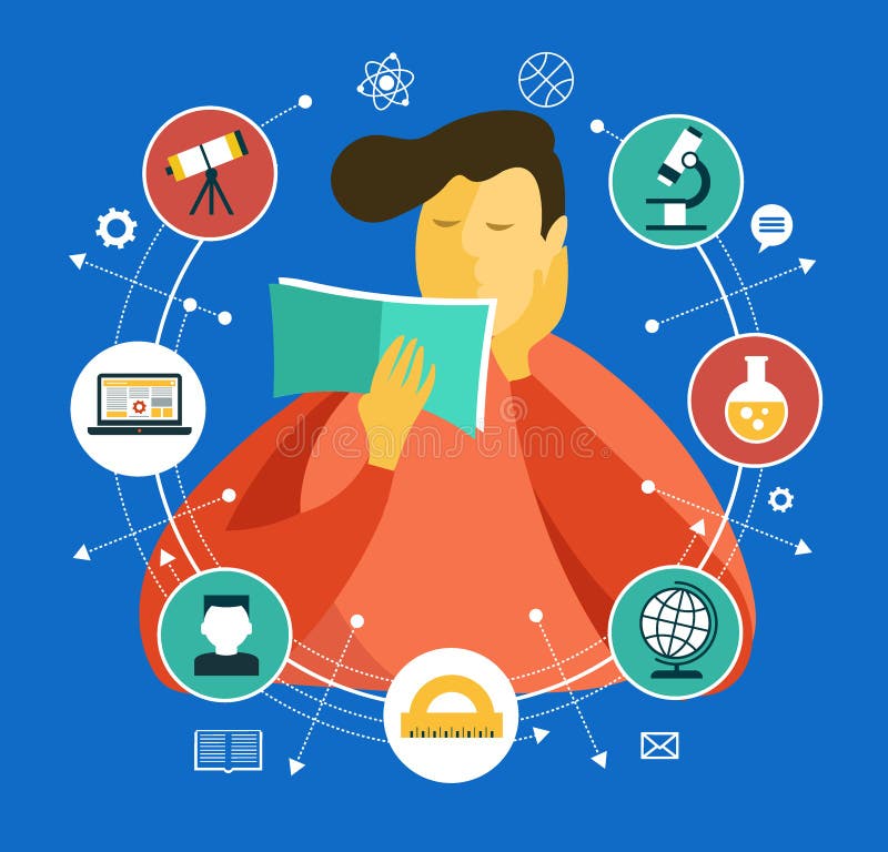 Concept Education Infographics Stock Vector - Illustration of book ...