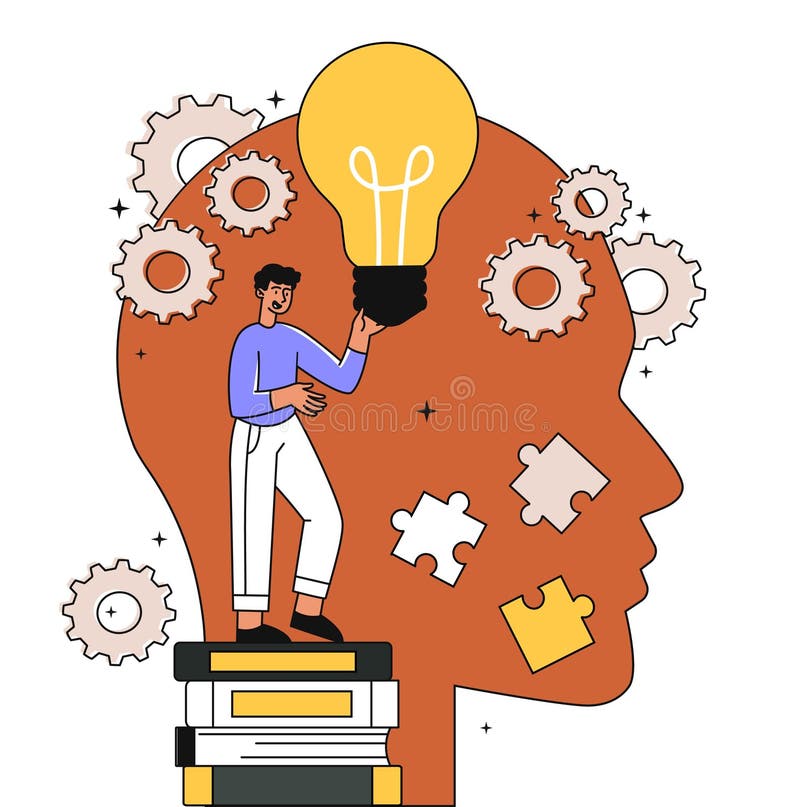 Concept of education stock illustration. Illustration of psychology ...