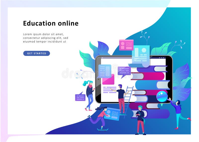 Concept Education People, Internet Studying, Online Training, Online ...