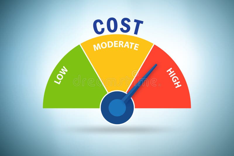 Cost Management Eyeball Blue Round Button Stock Illustration ...