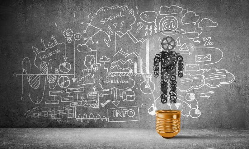 Concept of Effective Innovations for Mankind. Stock Illustration ...