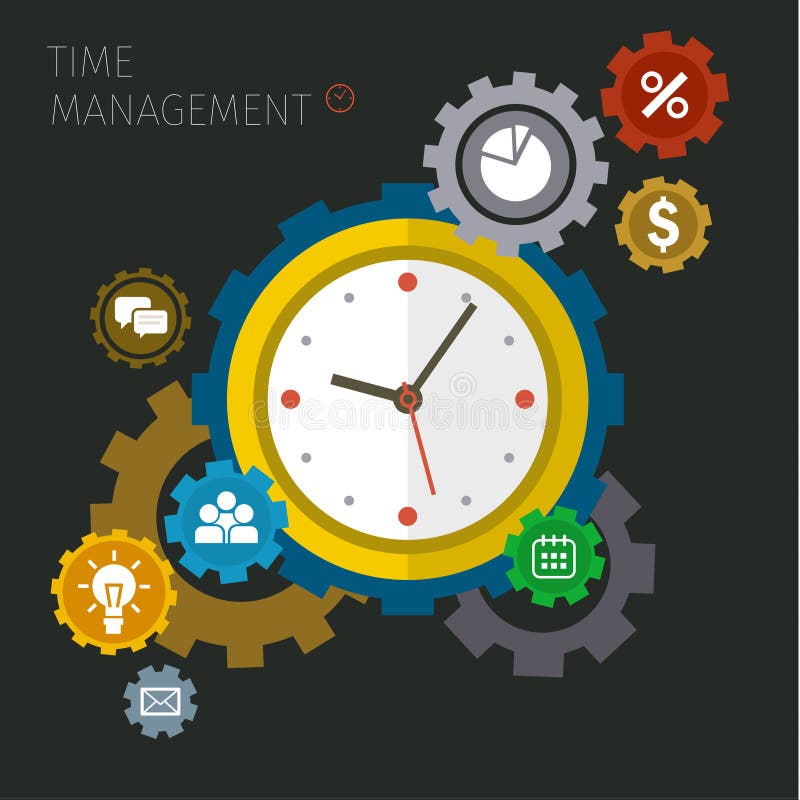 Concept of Effective Time Management Stock Vector - Illustration of ...