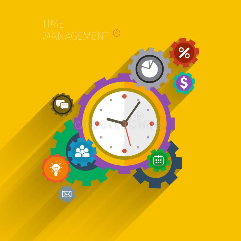 Concept of Effective Time Management Stock Vector - Illustration of ...