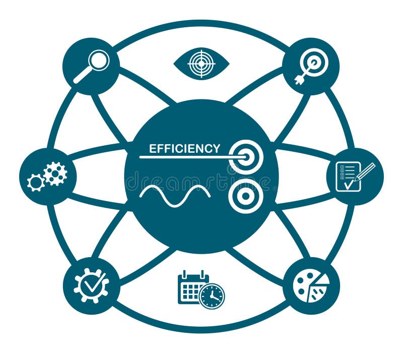 Concept of efficiency stock illustration. Illustration of innovative ...