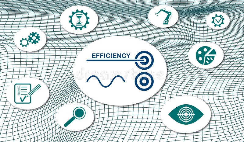 Concept of efficiency stock illustration. Illustration of concept ...