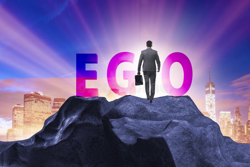 Concept of Ego with Businessman Stock Image - Image of manager ...