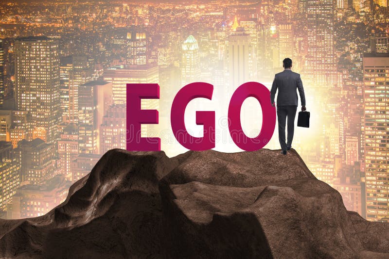Concept of Ego with Businessman Stock Image - Image of leadership ...