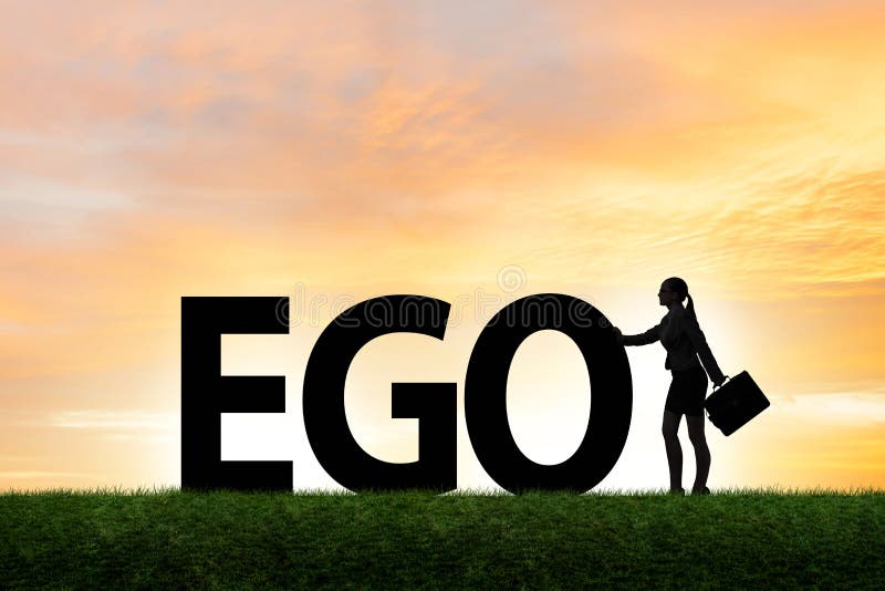 Concept of Ego with Businesswoman Stock Image - Image of boss, egoism ...