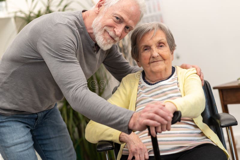 Concept of elderly support stock image. Image of affection - 176777135