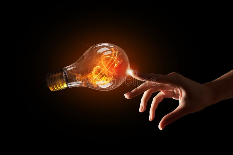 Concept of electric energy stock image. Image of helpful - 72390293