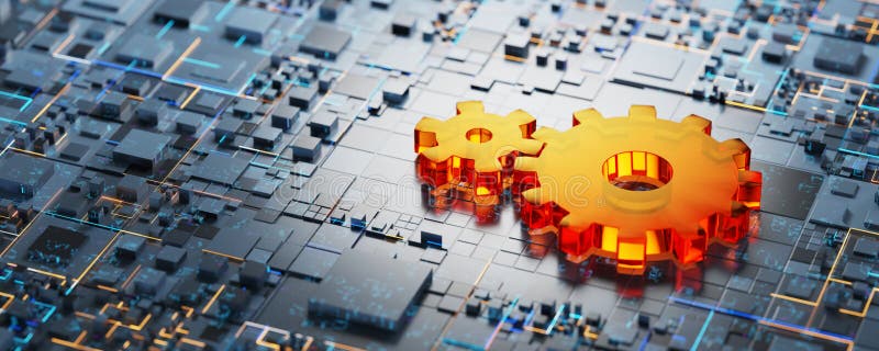 Concept of the Electrical Circuit. Program Work. Works of High-tech ...