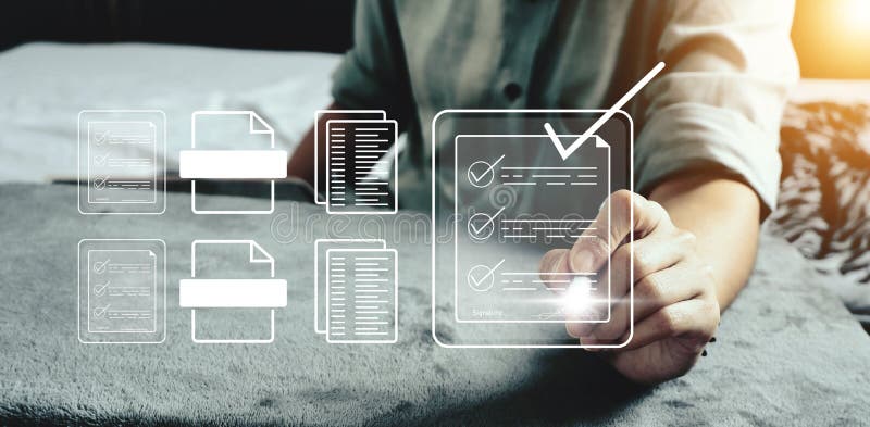 Concept Electronic Signature : Electronic Signing of Digital Documents ...