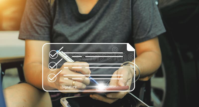 Concept Electronic Signature : Electronic Signing of Digital Documents ...