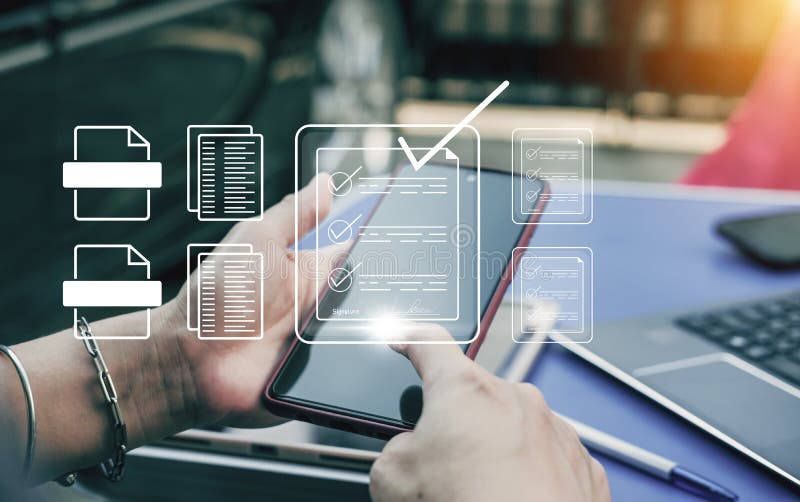 Concept Electronic Signature : Electronic Signing of Digital Documents ...
