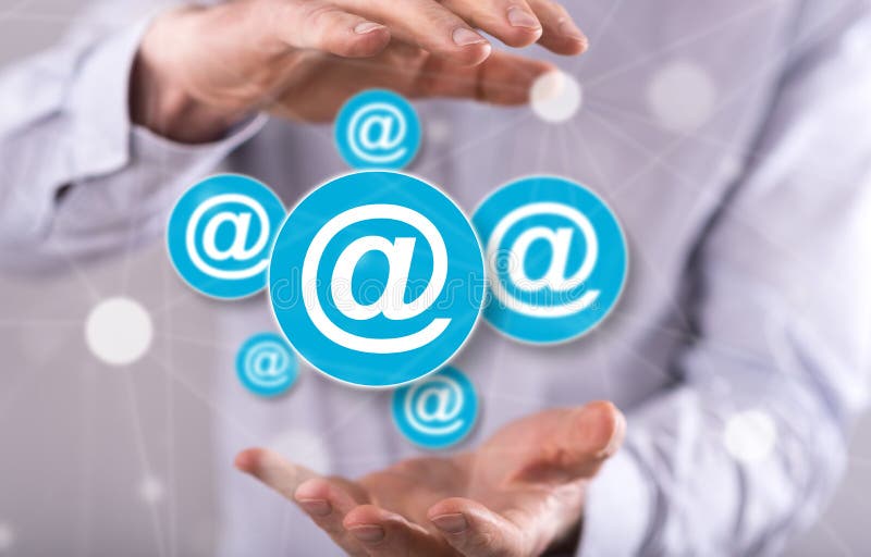 Concept of email sending stock photo. Image of marketing - 139110948