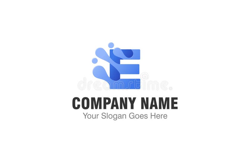Company Letter E Logo Template Stock Vector - Illustration of ...