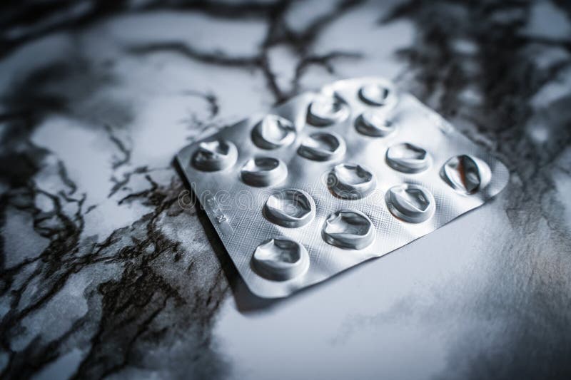 Empty Blister Packaging of Pharmaceutical Pills Stock Photo - Image of ...