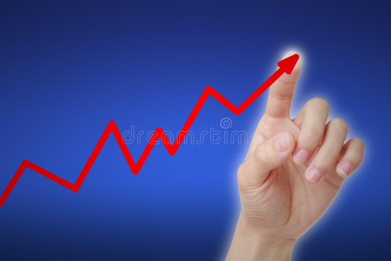 Graphique En Hausse De 2015 Ans Illustration Stock - Illustration du ...