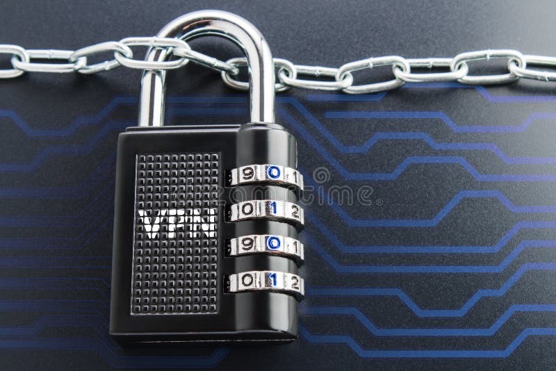 The Concept of an Encrypted Internet Connection. Stock Image - Image of ...