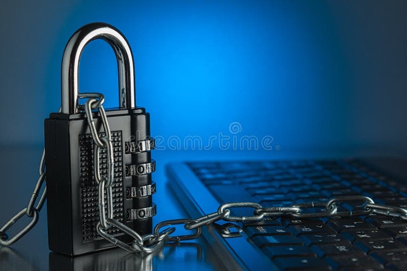 The Concept of an Encrypted Internet Connection. Stock Image - Image of ...
